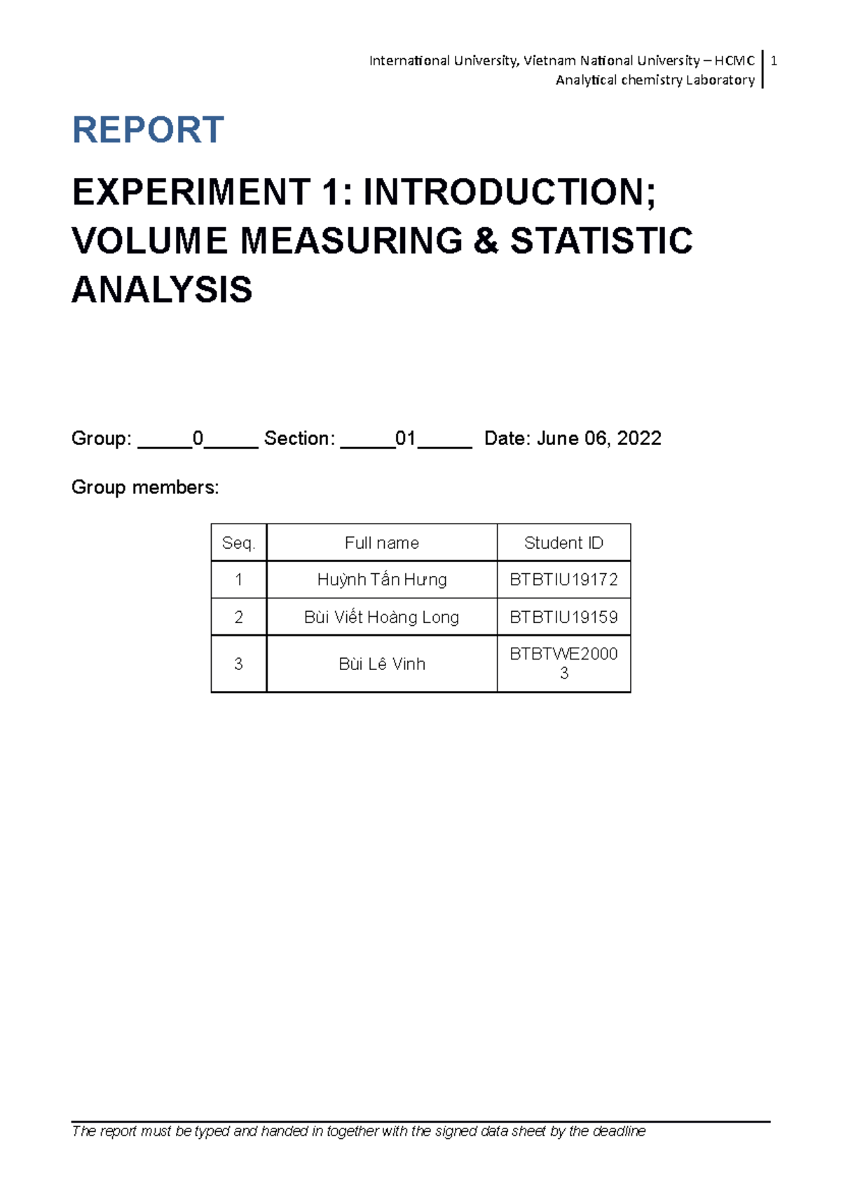 Analchemlabreport-6 - For study - Analytical chemistry Laboratory ...