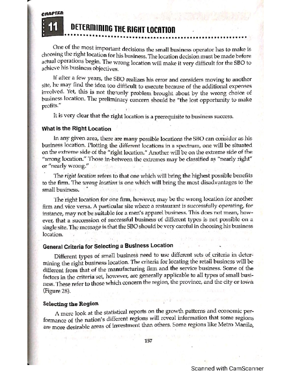 Chapter 11 - Determining the Right Location - Business Administration ...