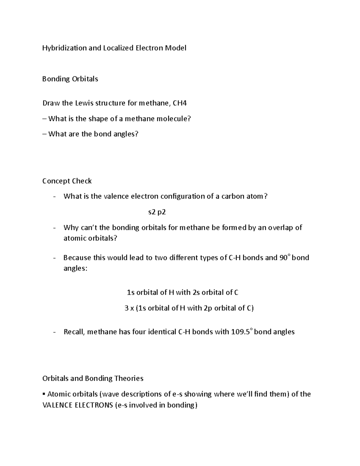 224 - Hybridization and Localized Electron Model - Hybridization and ...