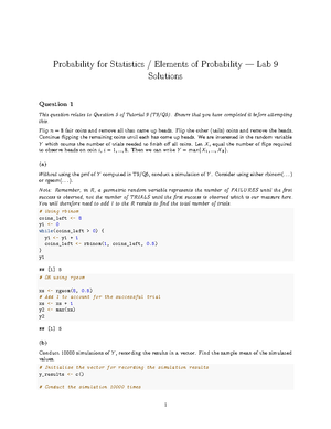 Table C - Probability Formulas - MAST20006 - Studocu