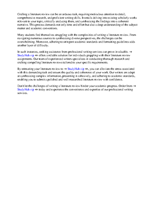 How Many Pages Should A Literature Review Have - When it comes to ...