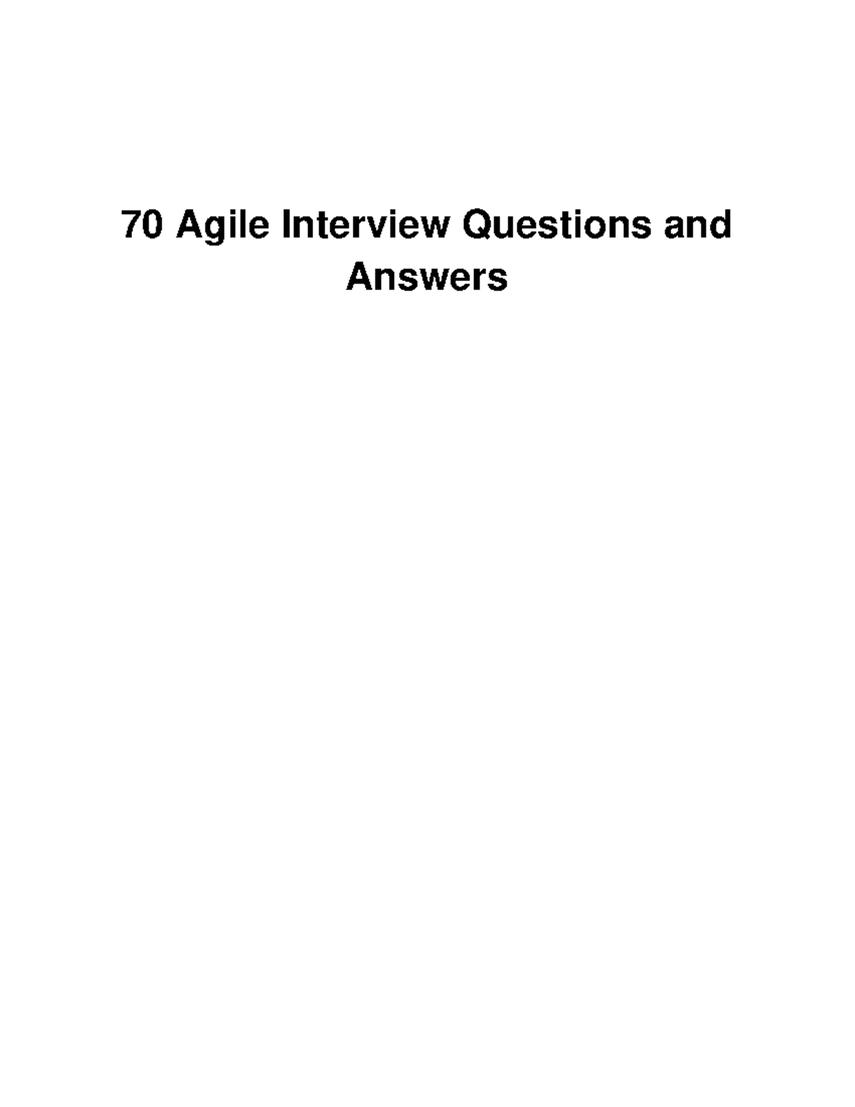 Agile 1675364902 - None - 70 Agile Interview Questions and Answers What ...
