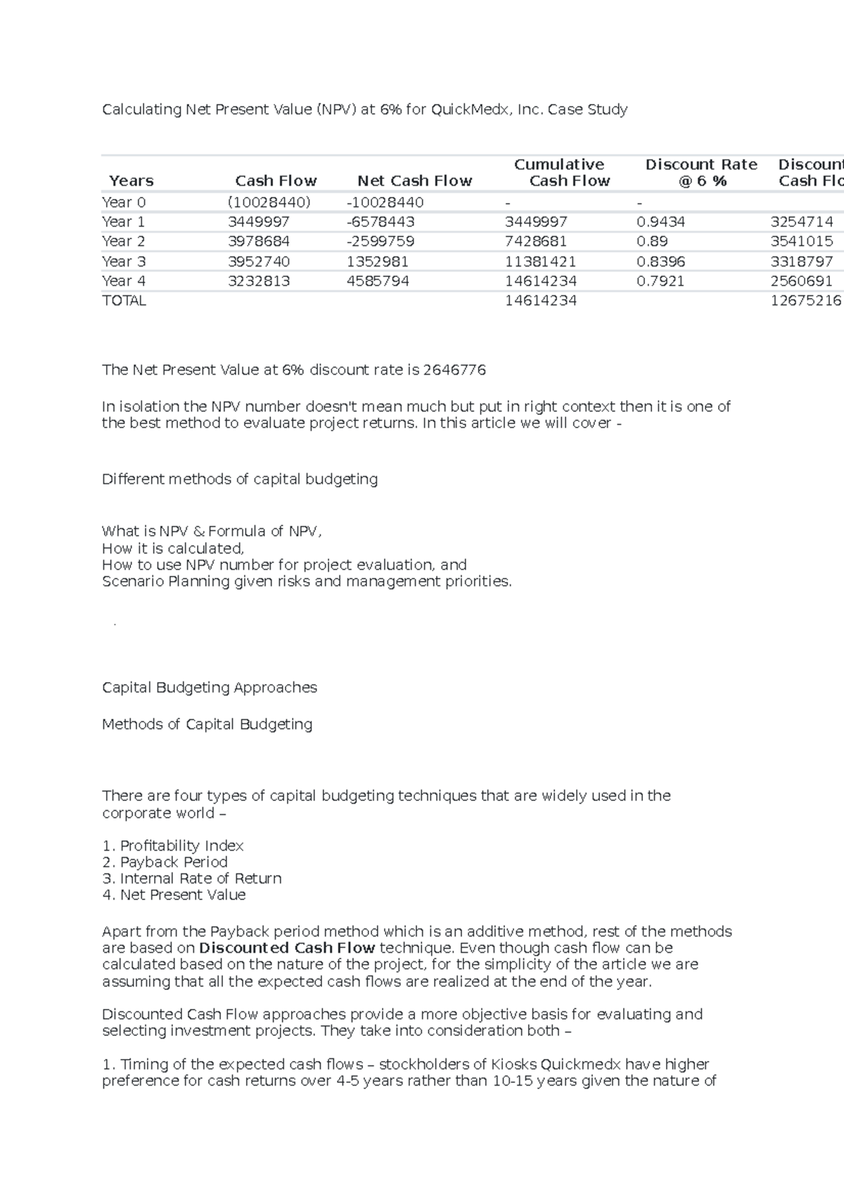 Analysis - QuickMedx, Inc. owns several kiosks situated in drugstores ...
