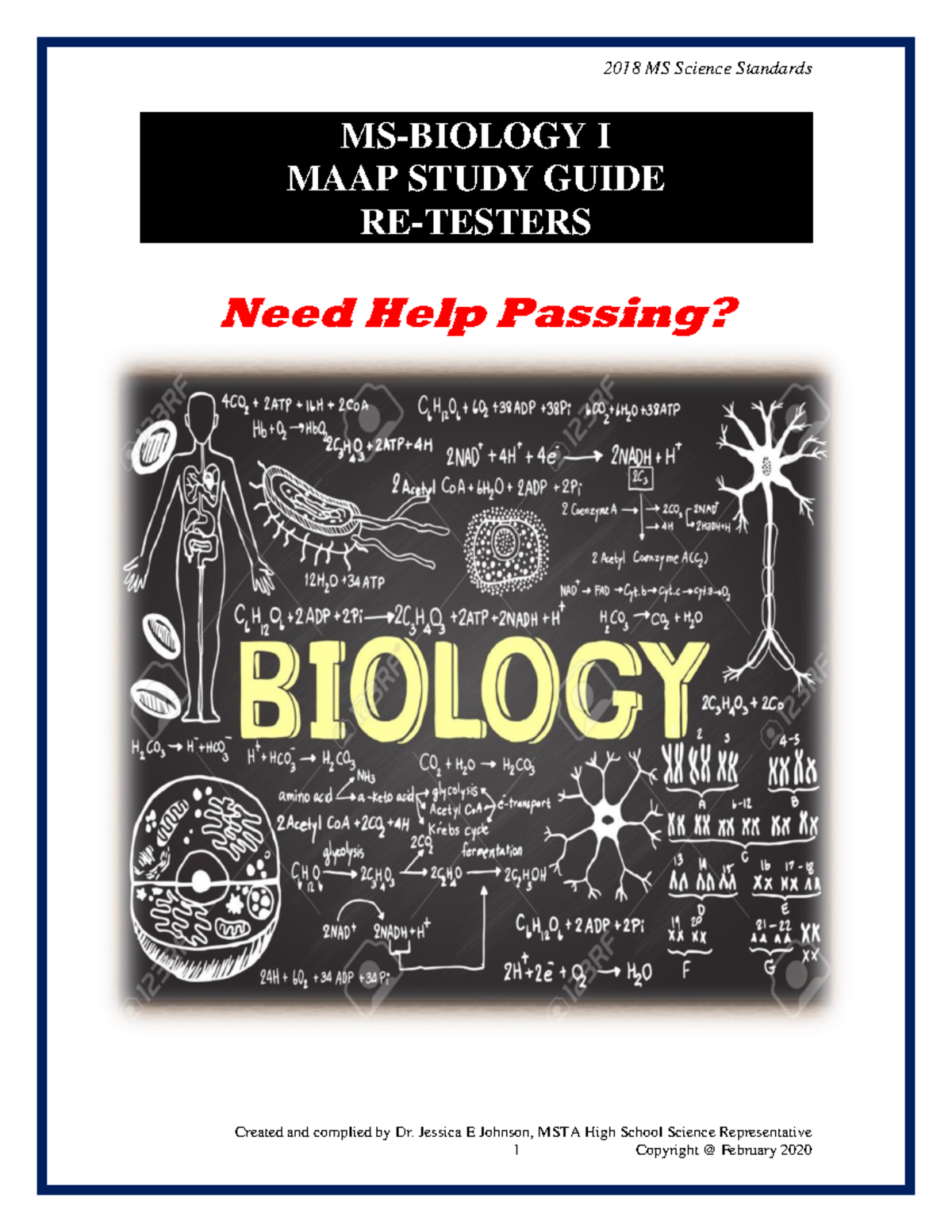 Biology I MAAP Study Guide - Created and complied by Dr. Jessica E ...
