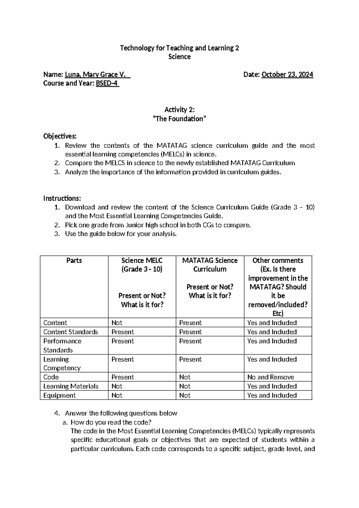 TTL 2 - Activity 2 - assignments - Technology for Teaching and Learning ...