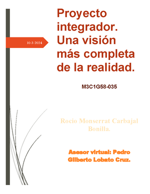 Proyecto integrador semana 4 modulo propedeutico - Semana 4 Mi Prepa en ...