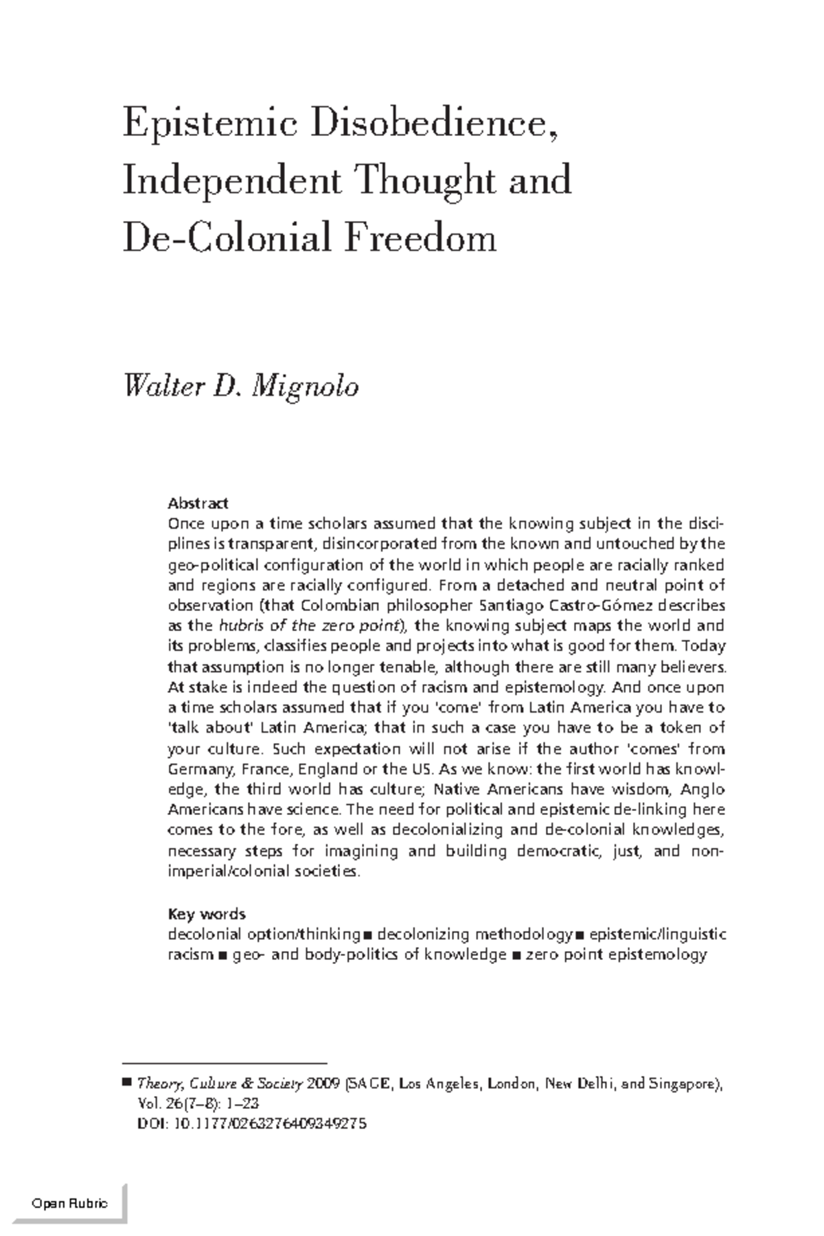 Epistemic disobedience (002) - Epistemic Disobedience, Independent ...