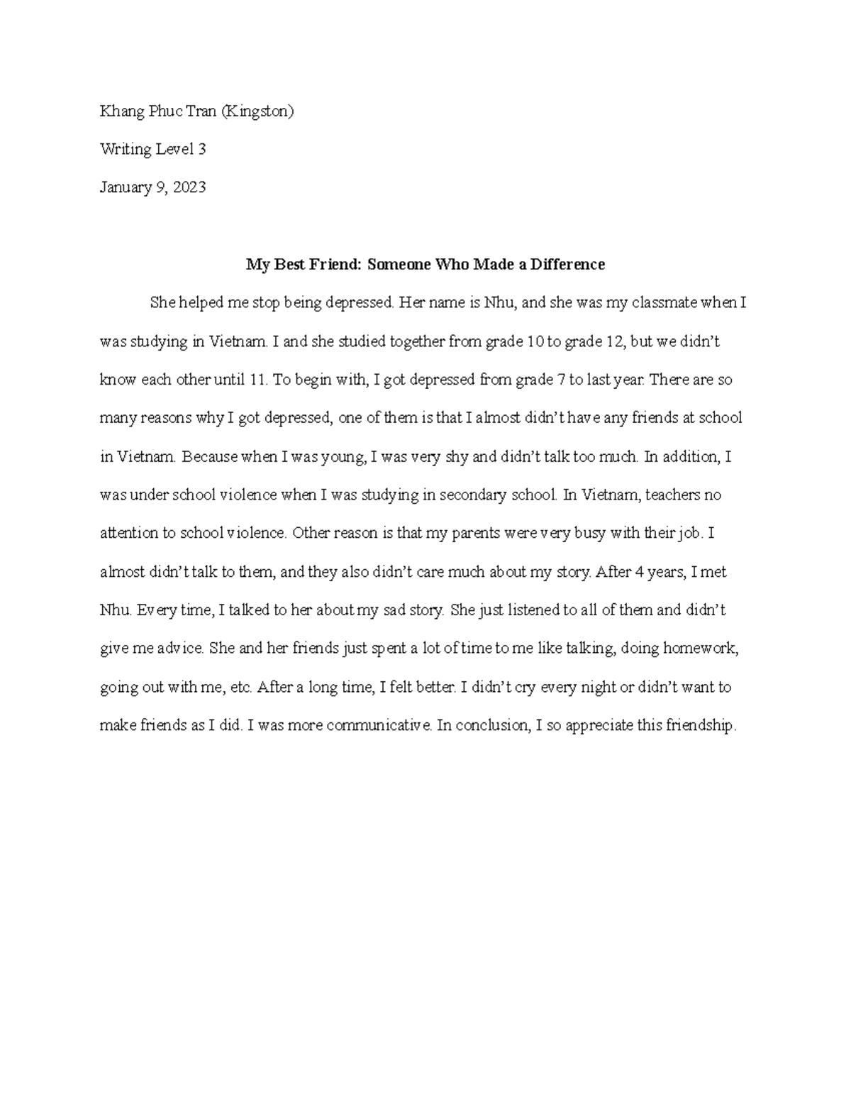 File trong - hello moi nguoi - Khang Phuc Tran (Kingston) Writing Level ...