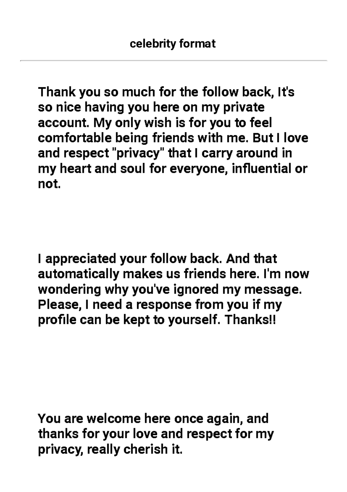 Toni celeb - celebrity format Thank you so much for the follow back, It ...