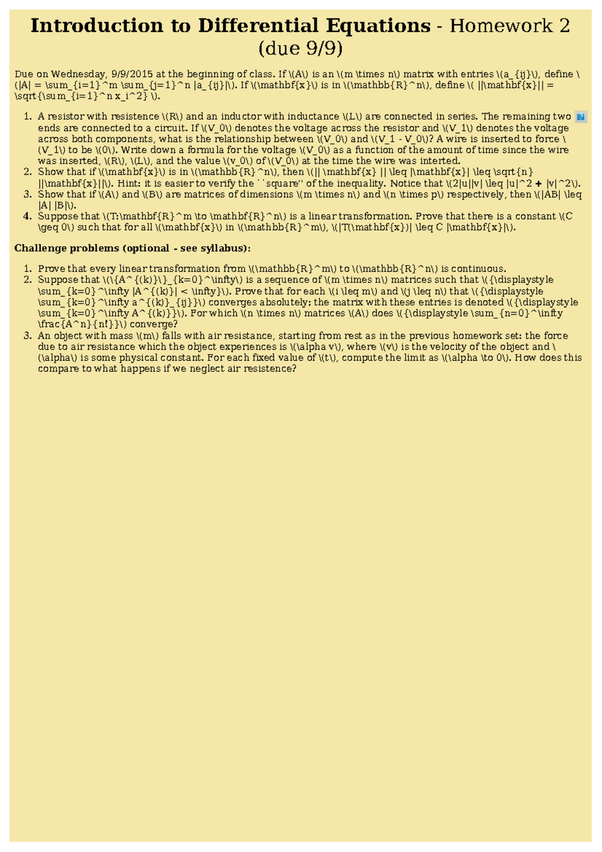 Hw2 Homework From Math 3230 Taught By Professor Justin Moore During Fall 2015 Introduction