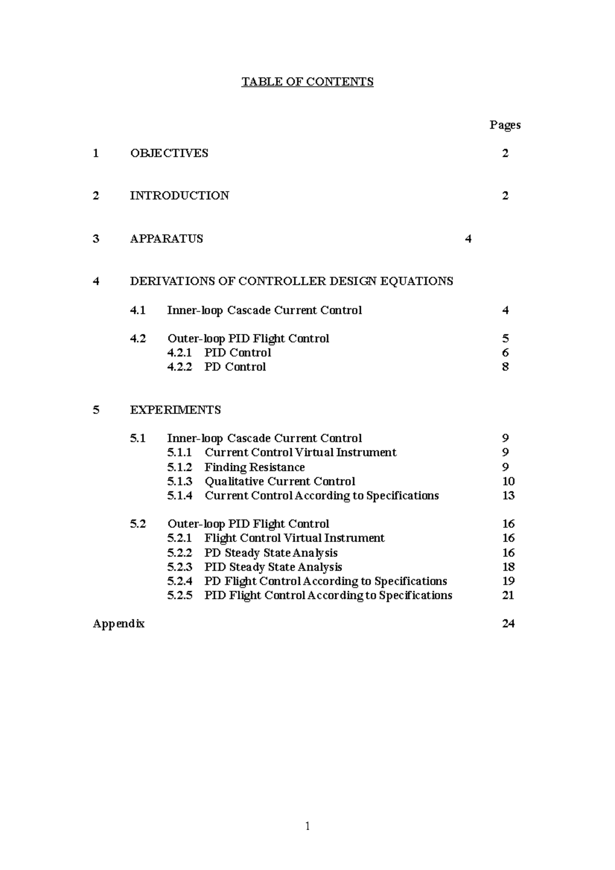 EE3011 lab report - TABLE OF CONTENTS Pages 1 OBJECTIVES 2 2 ...