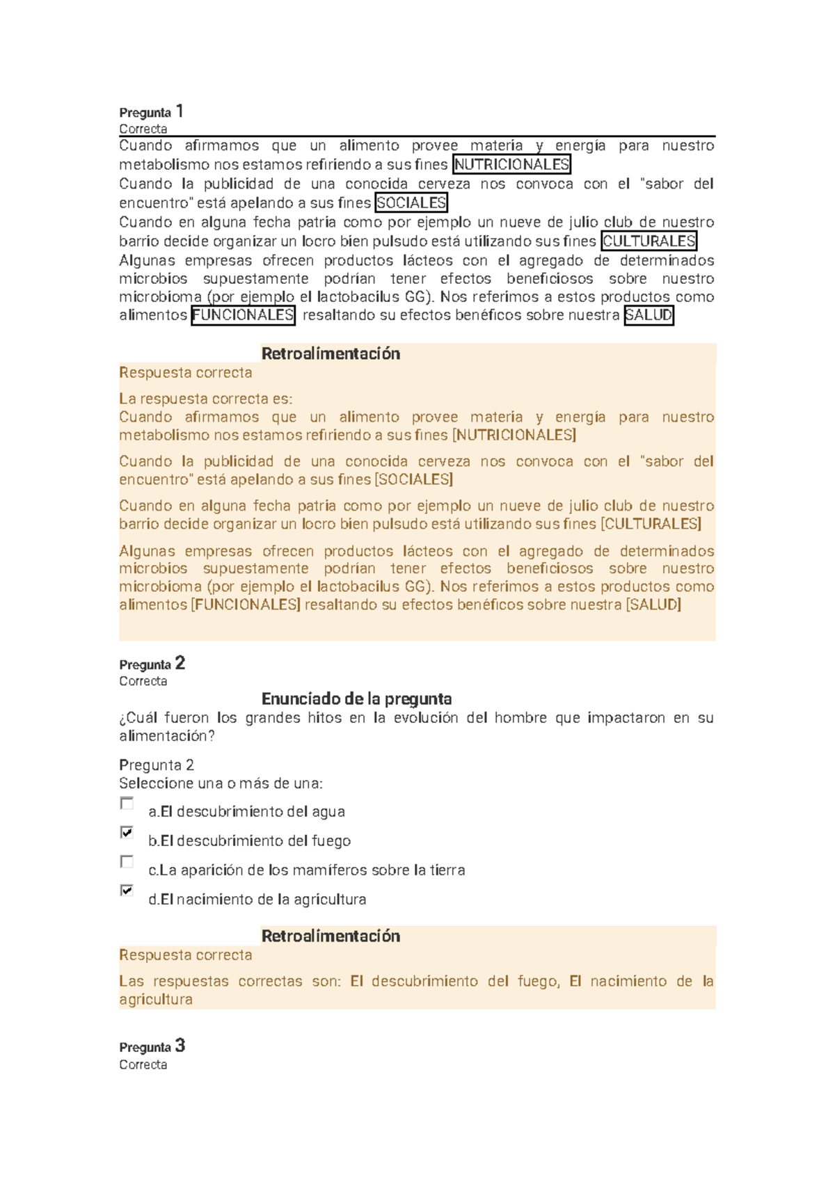 Cuestionario sem 3 - Pregunta 1 Correcta Cuando afirmamos que un ...