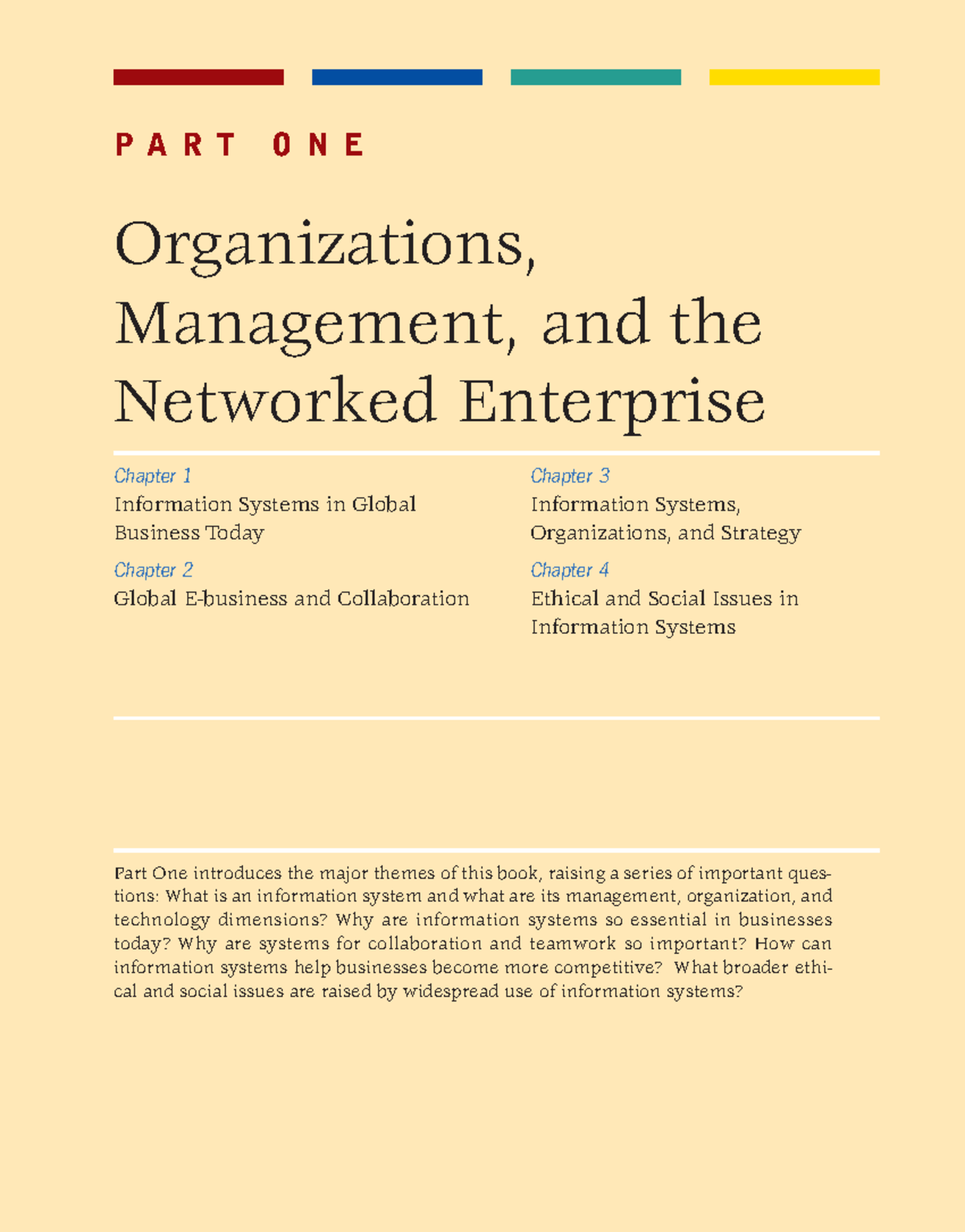 Giáo trình chương1 - Giáo trình chương1 - ####### P A R T O N E Organizations, Management, and ...