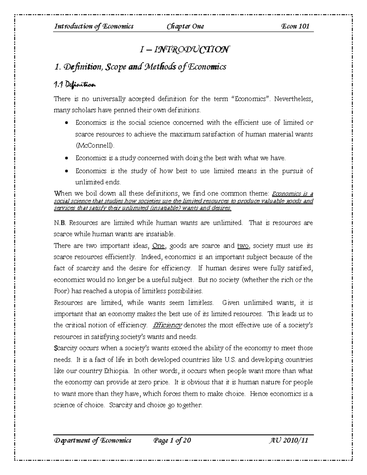 Ch. 1 introduction - Lecture notes 1,2,3 - - Studocu