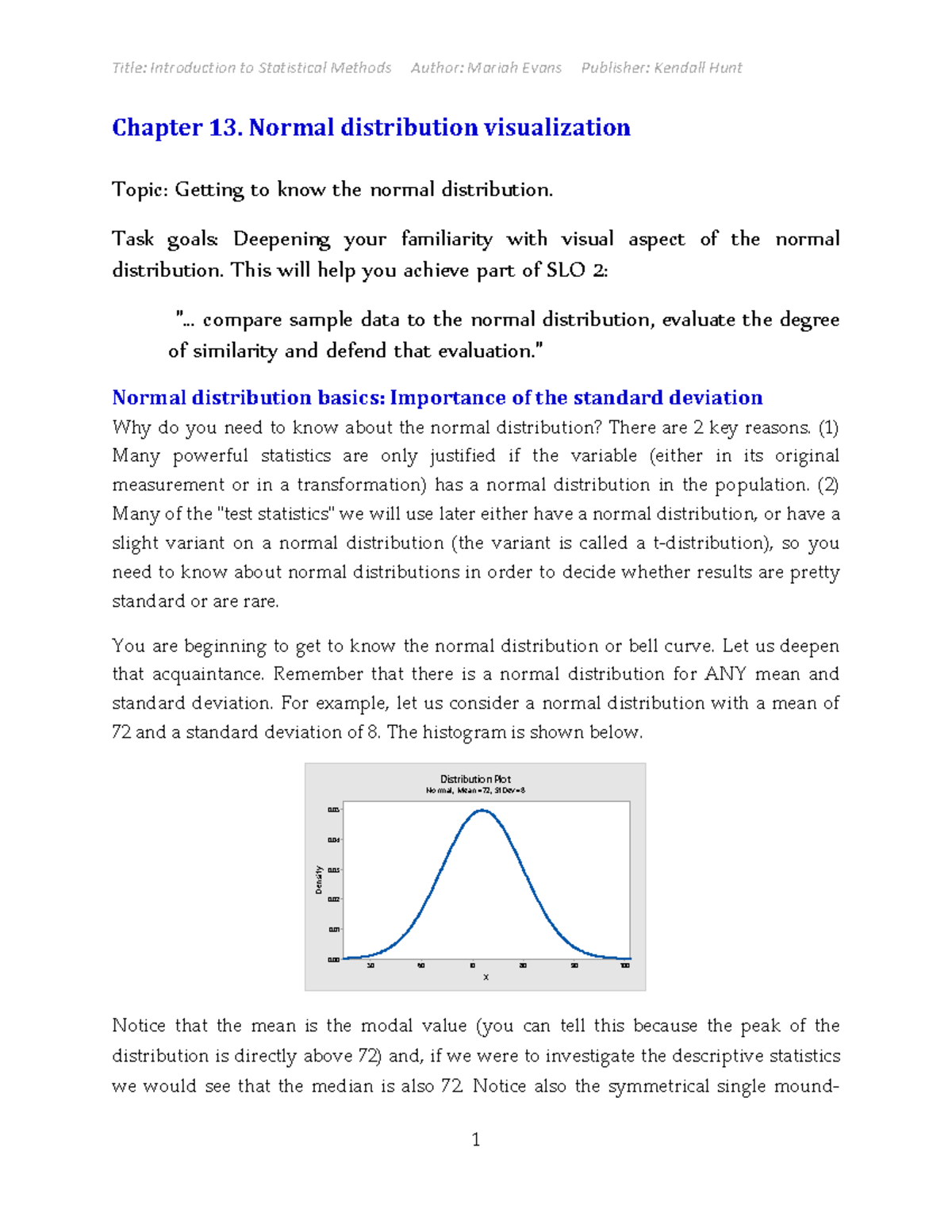 9:26 - Reading Notes - Chapter 13. Normal distribution visualization ...