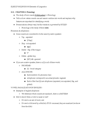 SLHS 227 - Syntax - Detailed lecture notes - SLHS22700/LING20100 ...