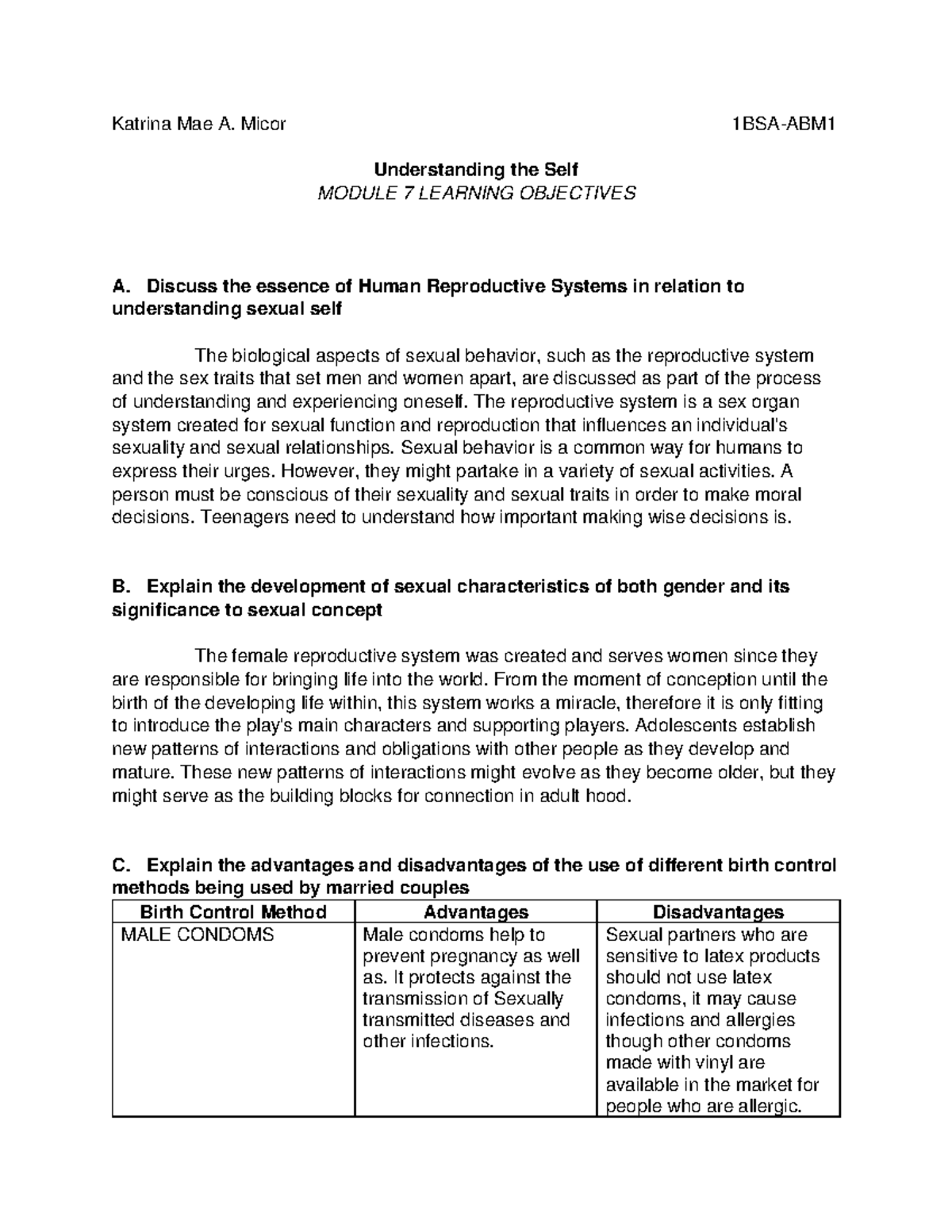 Gecuts M7 Learning Outcomes - Katrina Mae A. Micor 1BSA-ABM ...