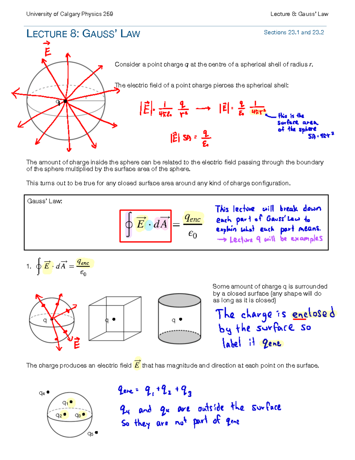 Lecture 8 filledin - notes - University of Calgary Physics 259 Lecture ...