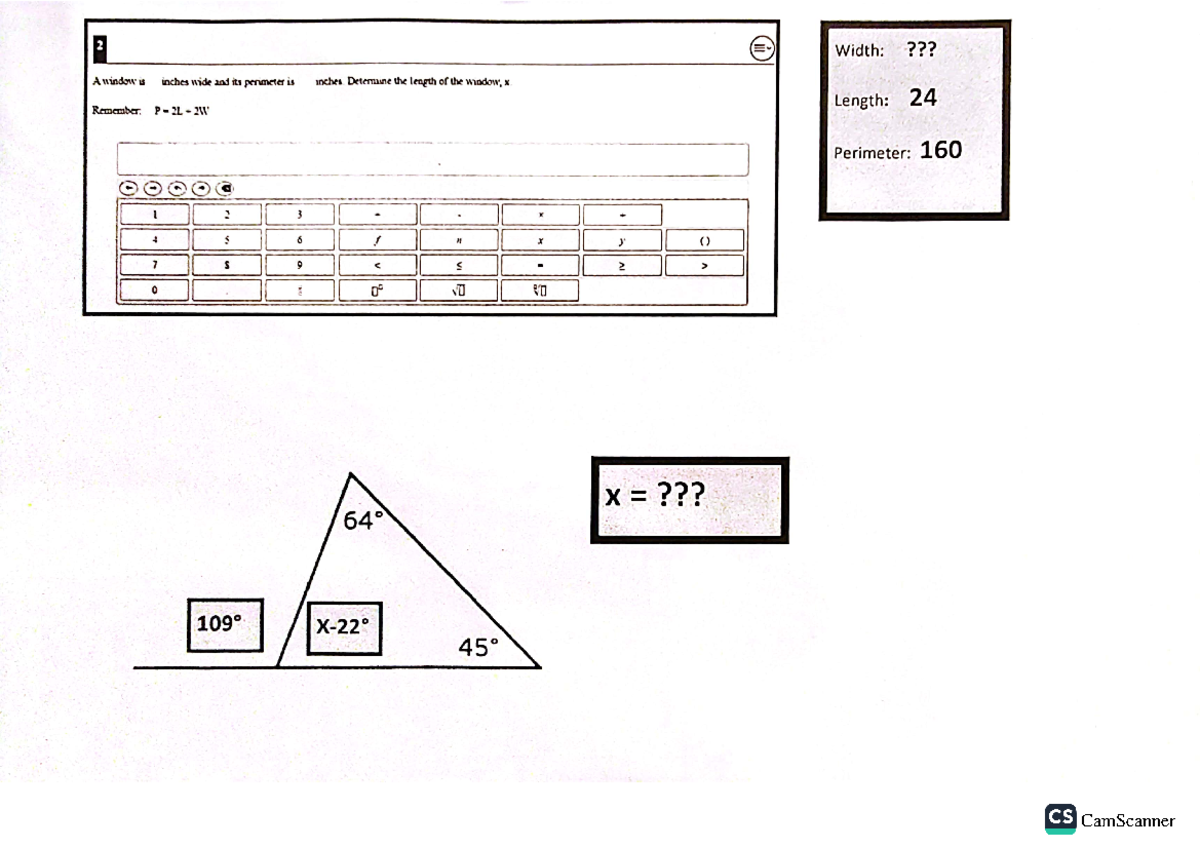 Test Recap 02-21-2023 - A math question from hard test - CamScanner ...