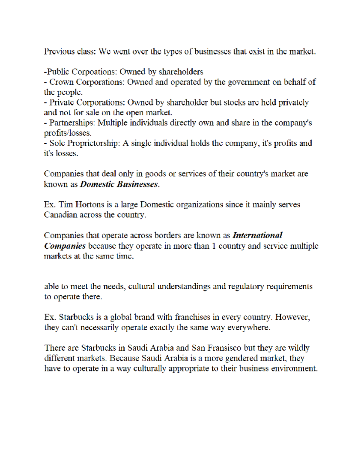 Introduction to Trade notes - Studocu