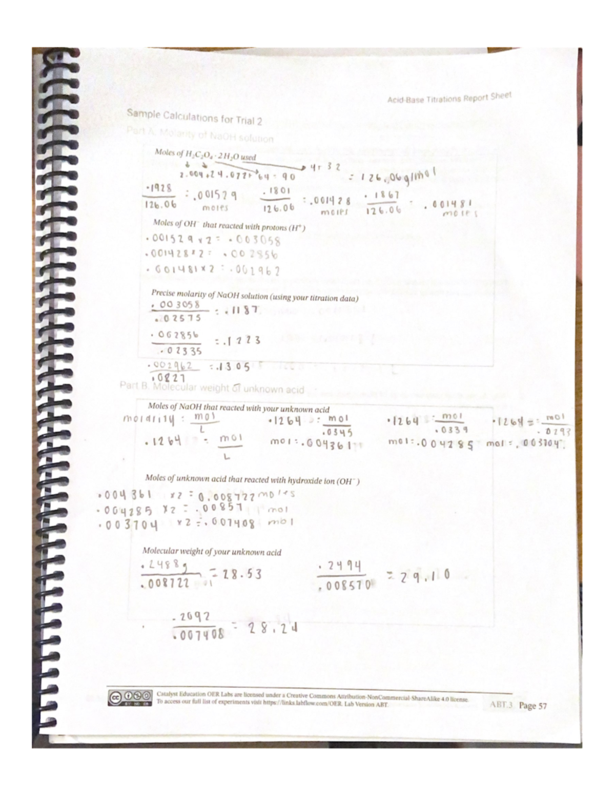Acid Base Titrations Report - CHM225 - Studocu