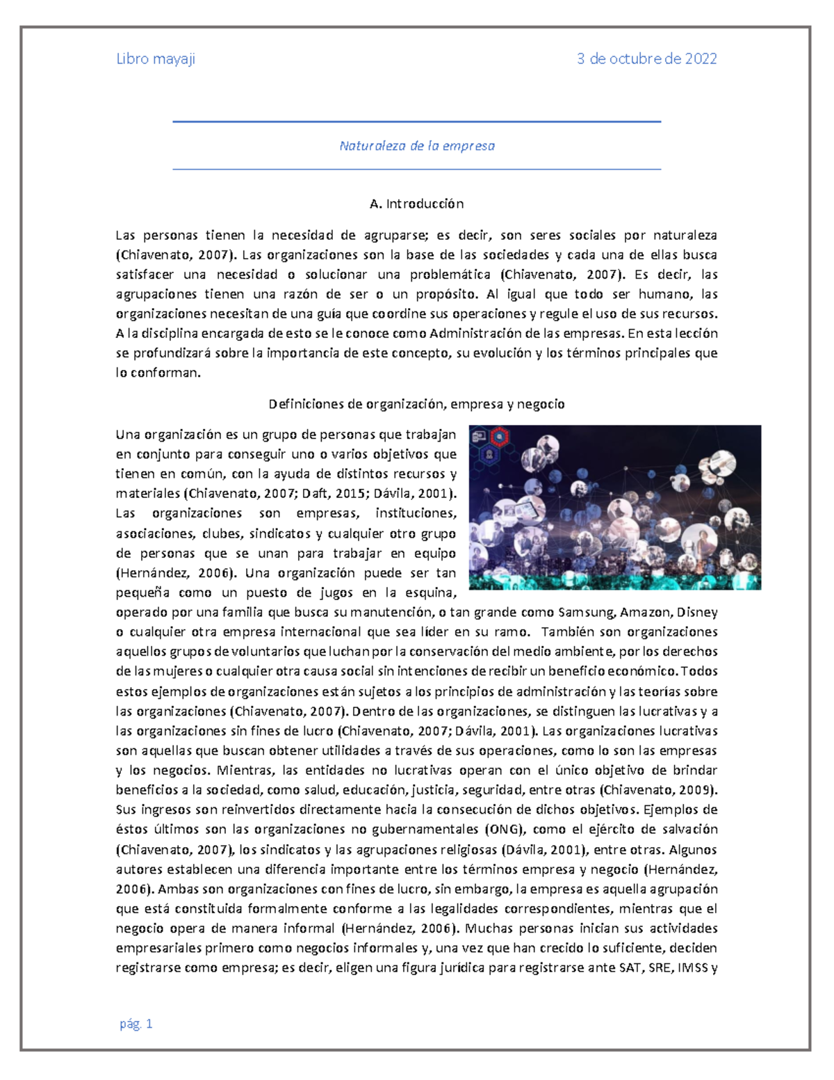 Libro mayaji - solo para subir - Naturaleza de la empresa A ...