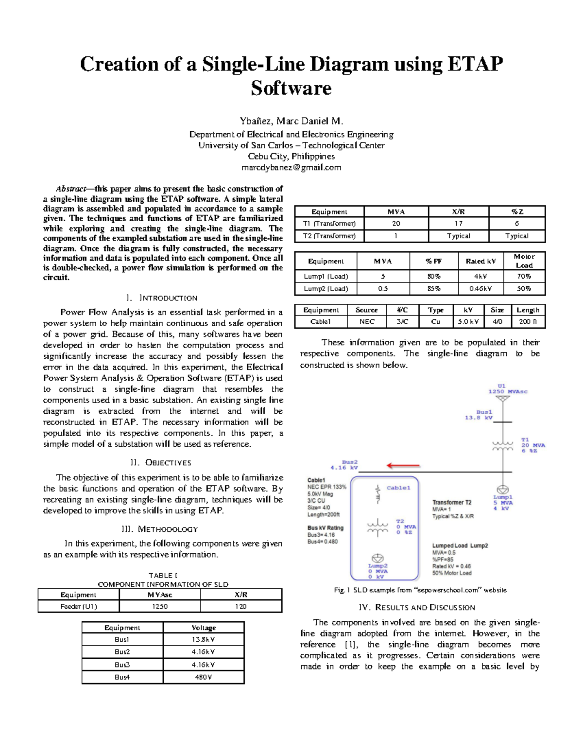 EXP1 - It is an experiment - Creation of a Single-Line Diagram using ...
