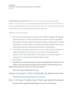 Jenkins DAD 220 Module Three Major Activity - DAD 220 Module Three Major Activity Create a ...