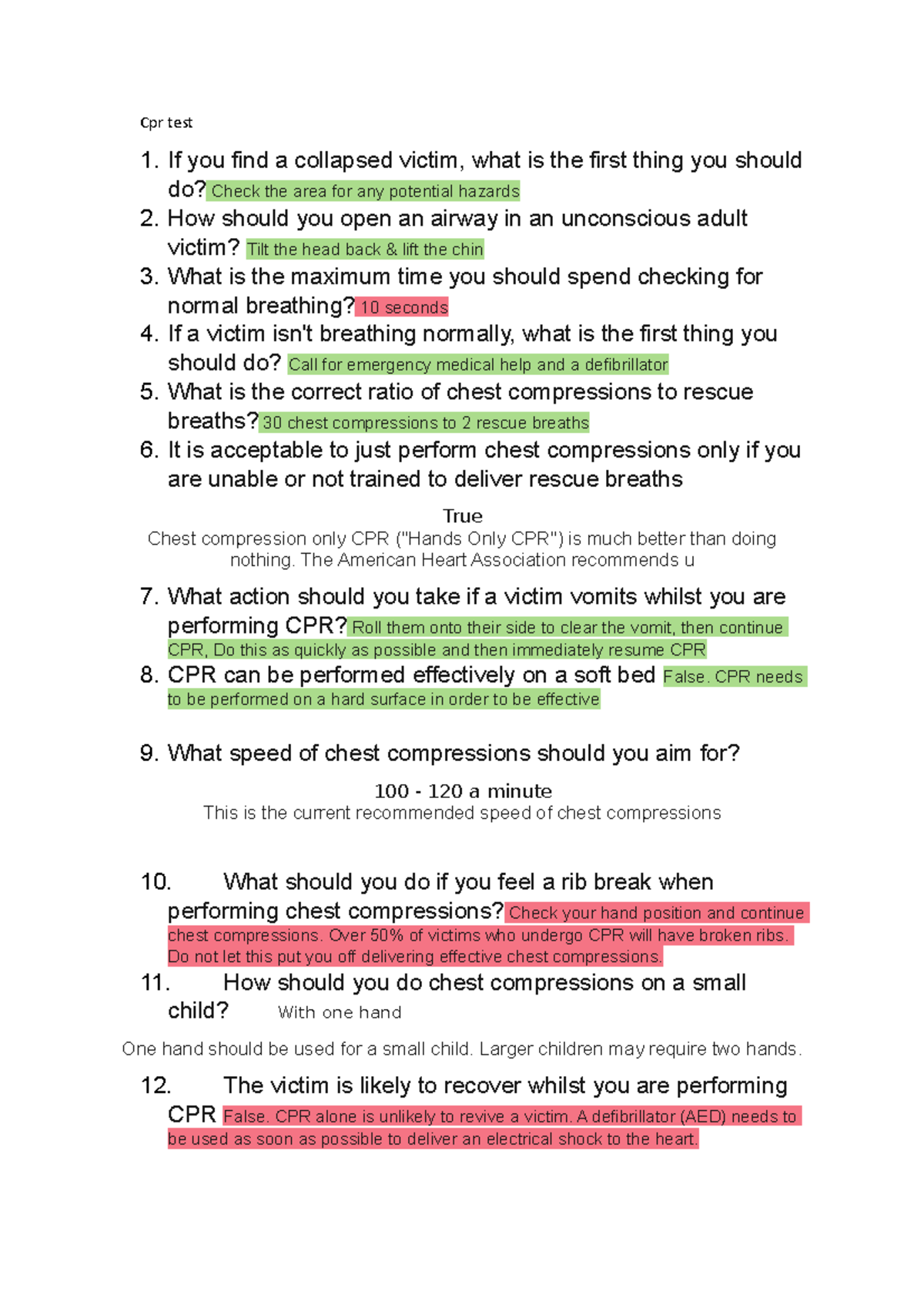 Cpr test - jn bjbn/m,l./mnbvc - ####### Cpr test 1. If you find a ...