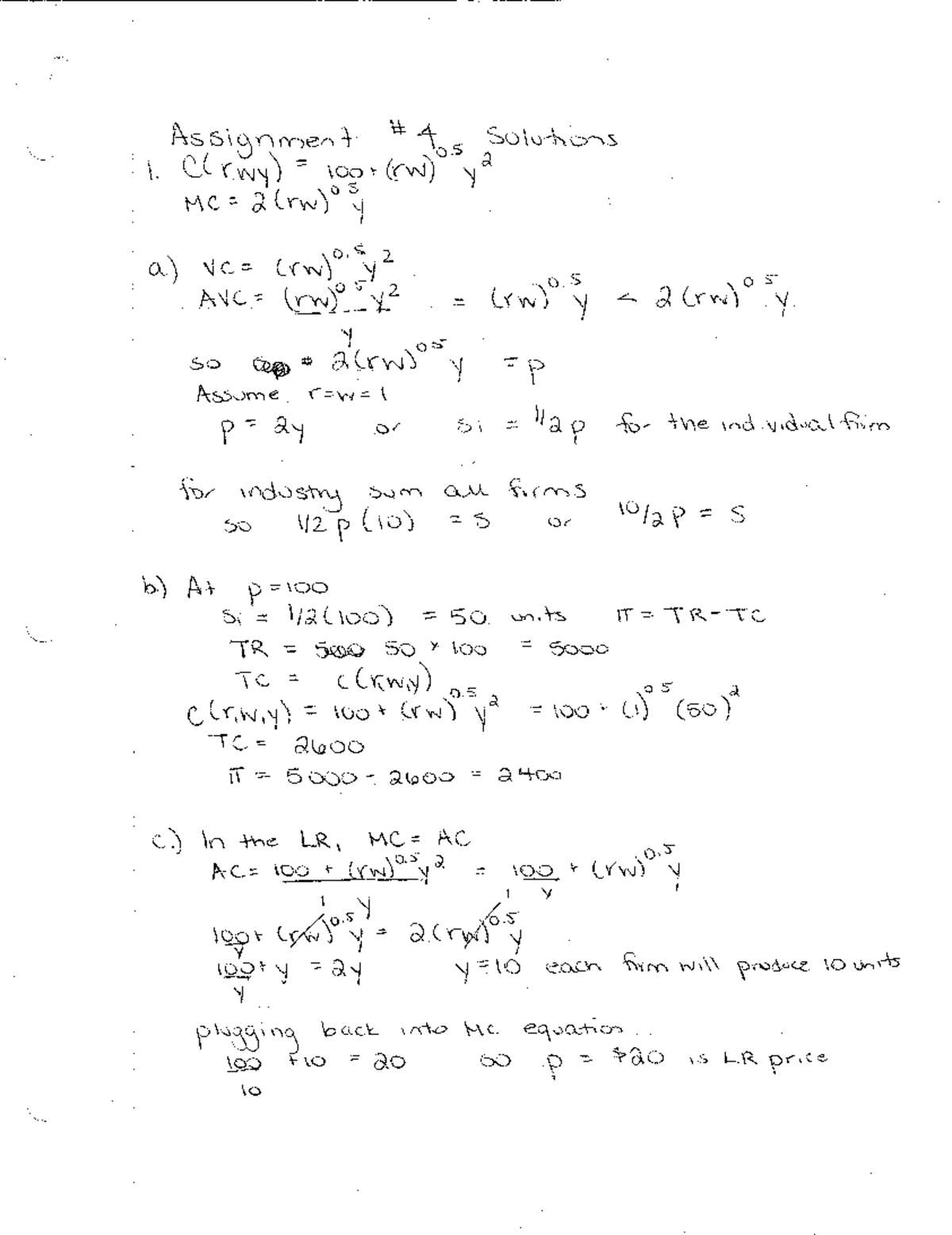 Econ 301 A4 Solutions Econ 301 Studocu