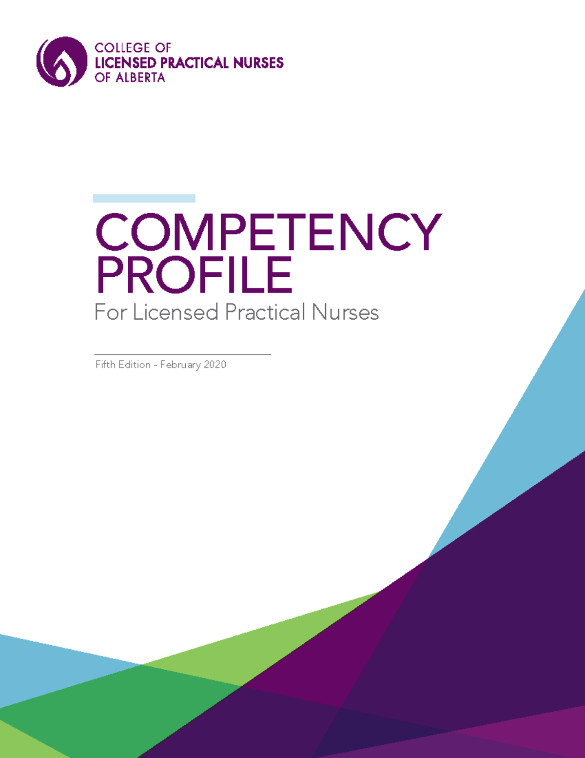 Competency Profile for LPNs 5th Ed 2020 - Fifth Edition - February 2020 ...