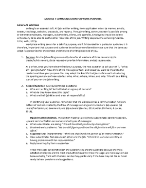 Module 8 Communication FOR Academic Purposes - Purposive Communication ...