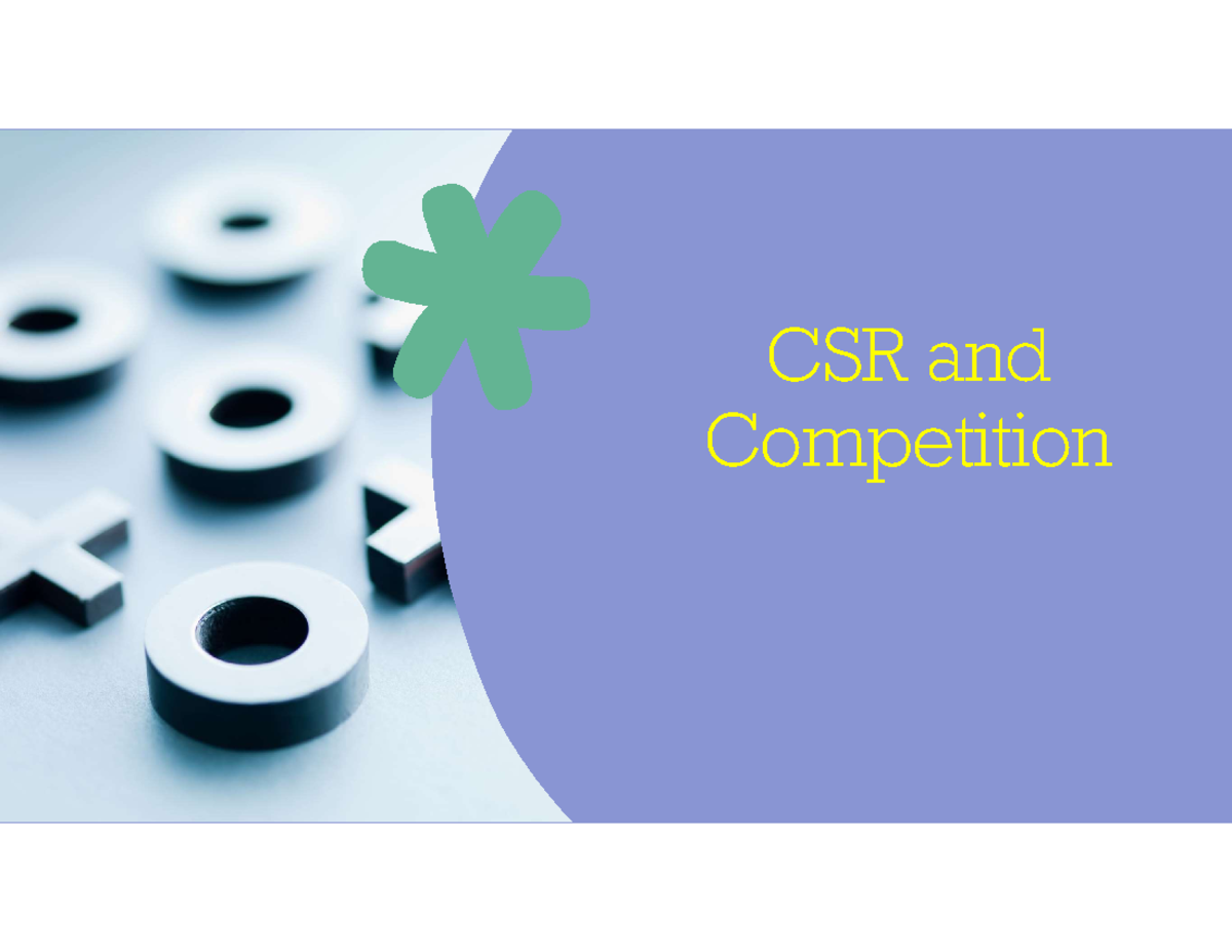 CSR and Competition Updated - CSR and Competition Introduction If free ...