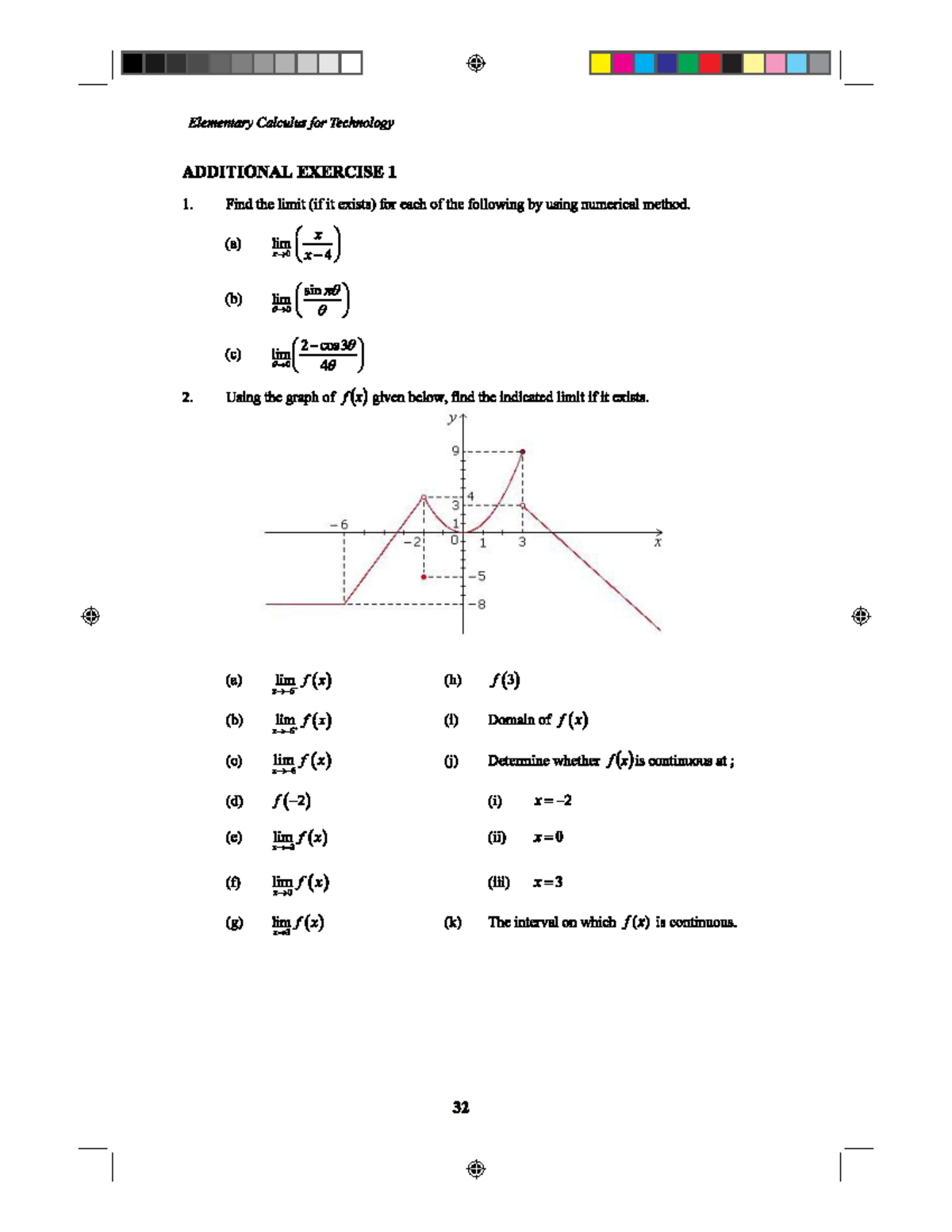 Tutor Additional Exercise 1 - Calculus - Studocu