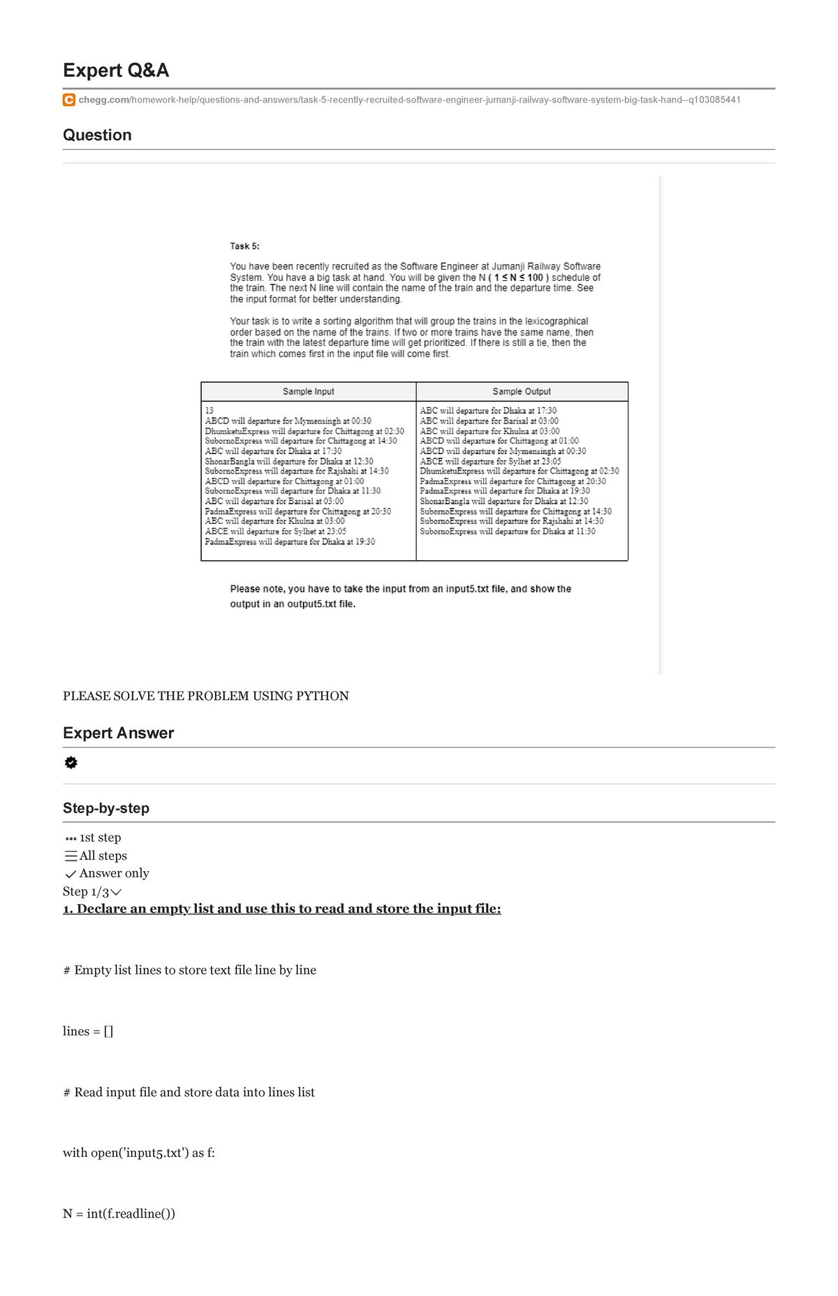 5 - lecture note - Expert Q&A chegg - Studocu