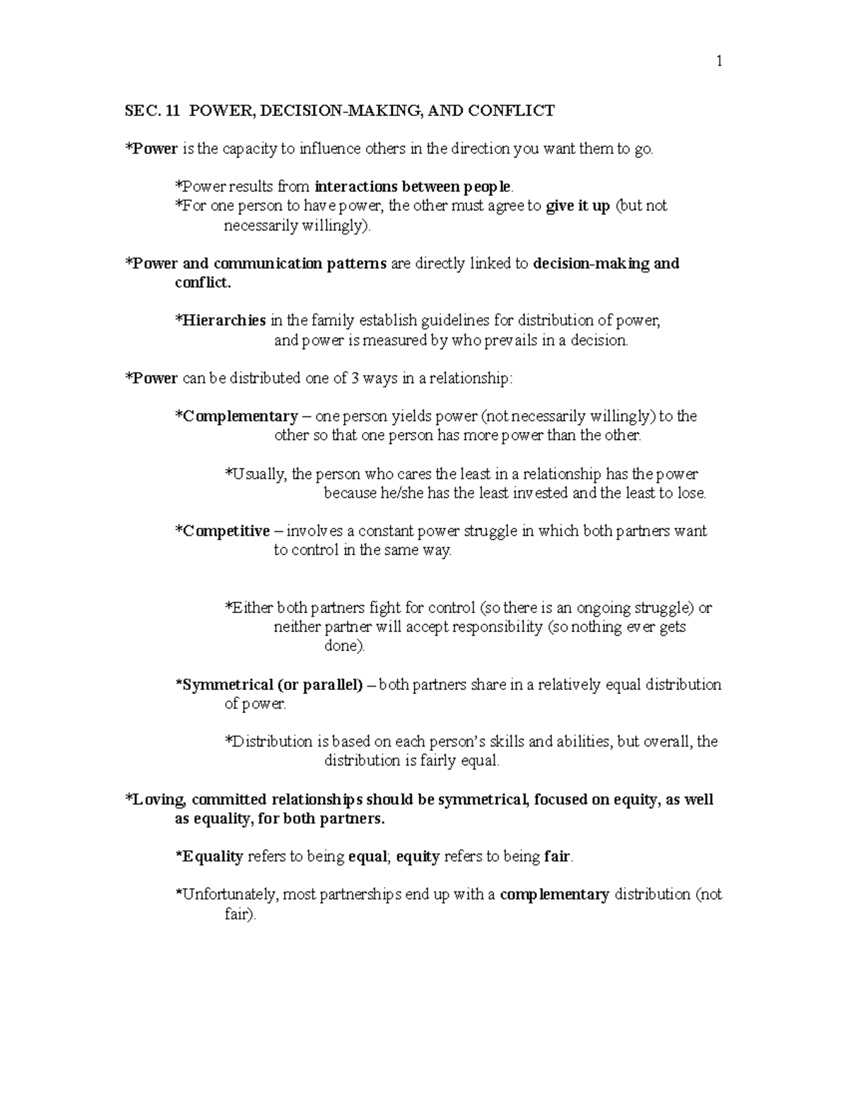 SEC 11 Power, Decision- Making & Conflict - 1 SEC. 11 POWER, AND ...