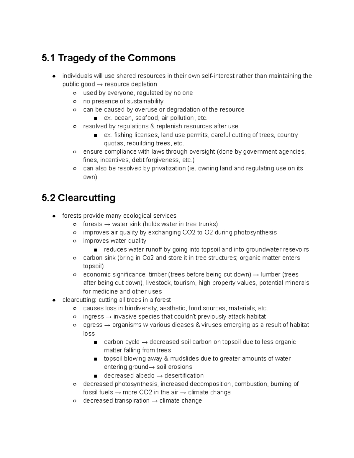 APES AP Daily Unit 5 Notes - 5 Tragedy of the Commons individuals will ...