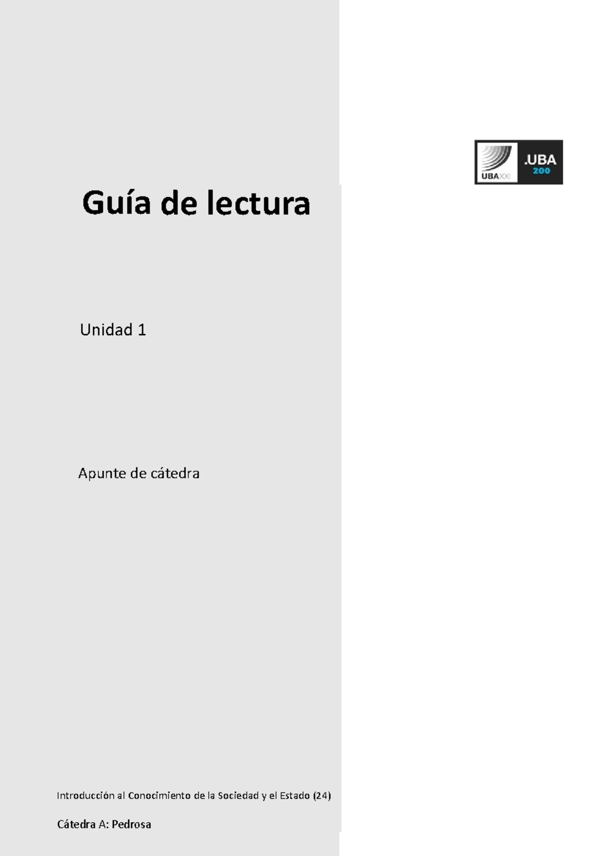 Guía de lectura Herramientas# - Guía de lectura Unidad 1 Apunte de ...