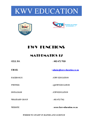 Maths Investigation GRD 12 (2024 - MATHEMATICS GRADE 12 INVESTIGATION ...