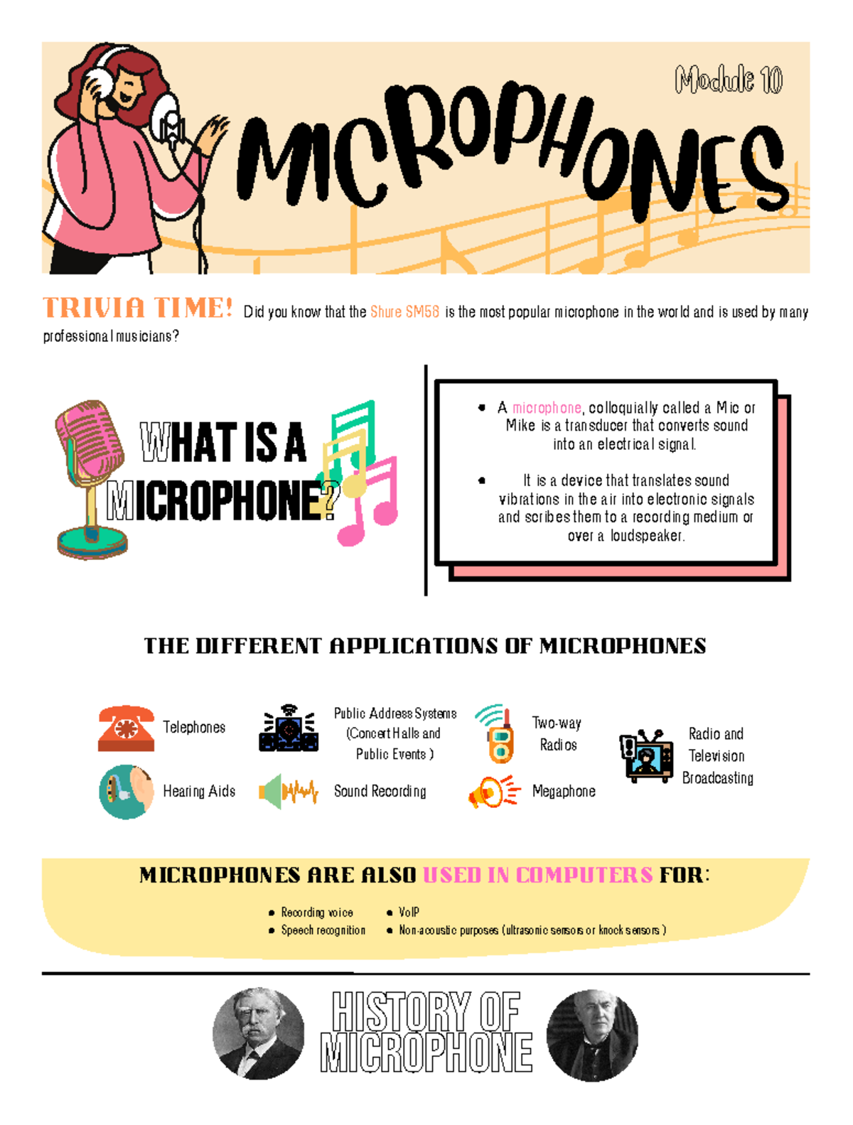 Module-10-Microphones - Trivia Time! Did you know that the Shure SM58 ...