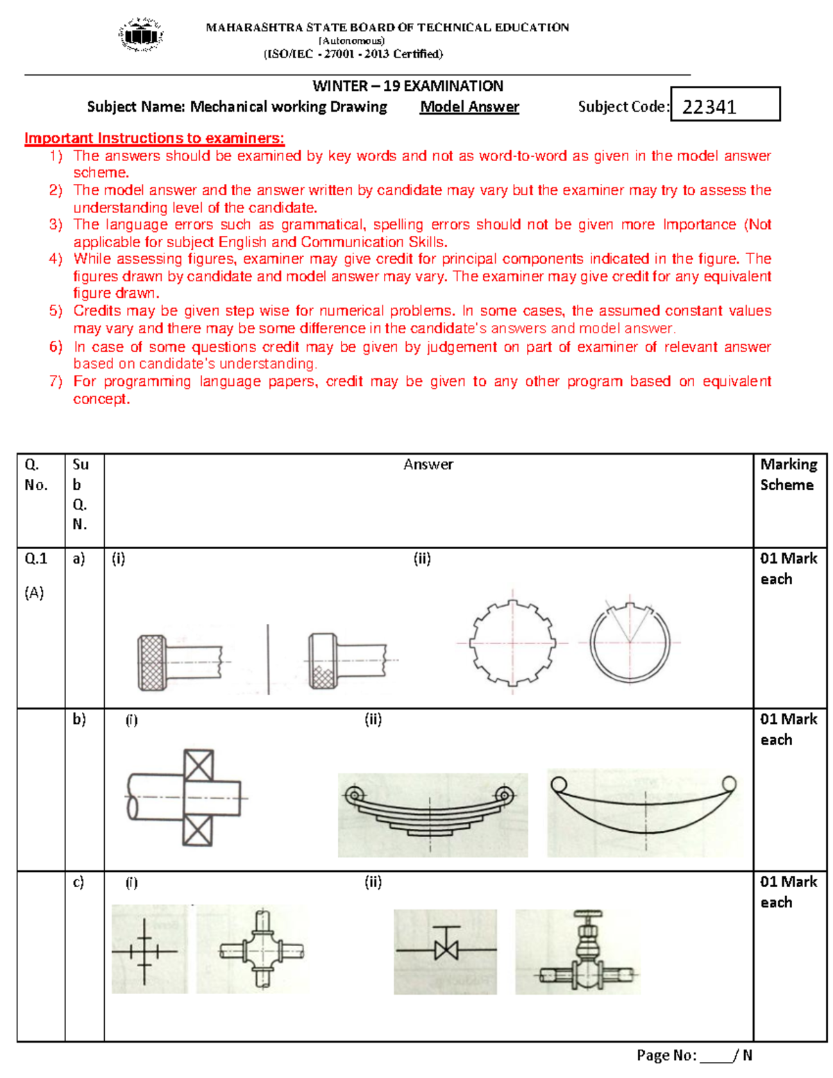 22341 - (Autonomous) (ISO/IEC - 27001 - 2013 Certified) WINTER – 19 ...