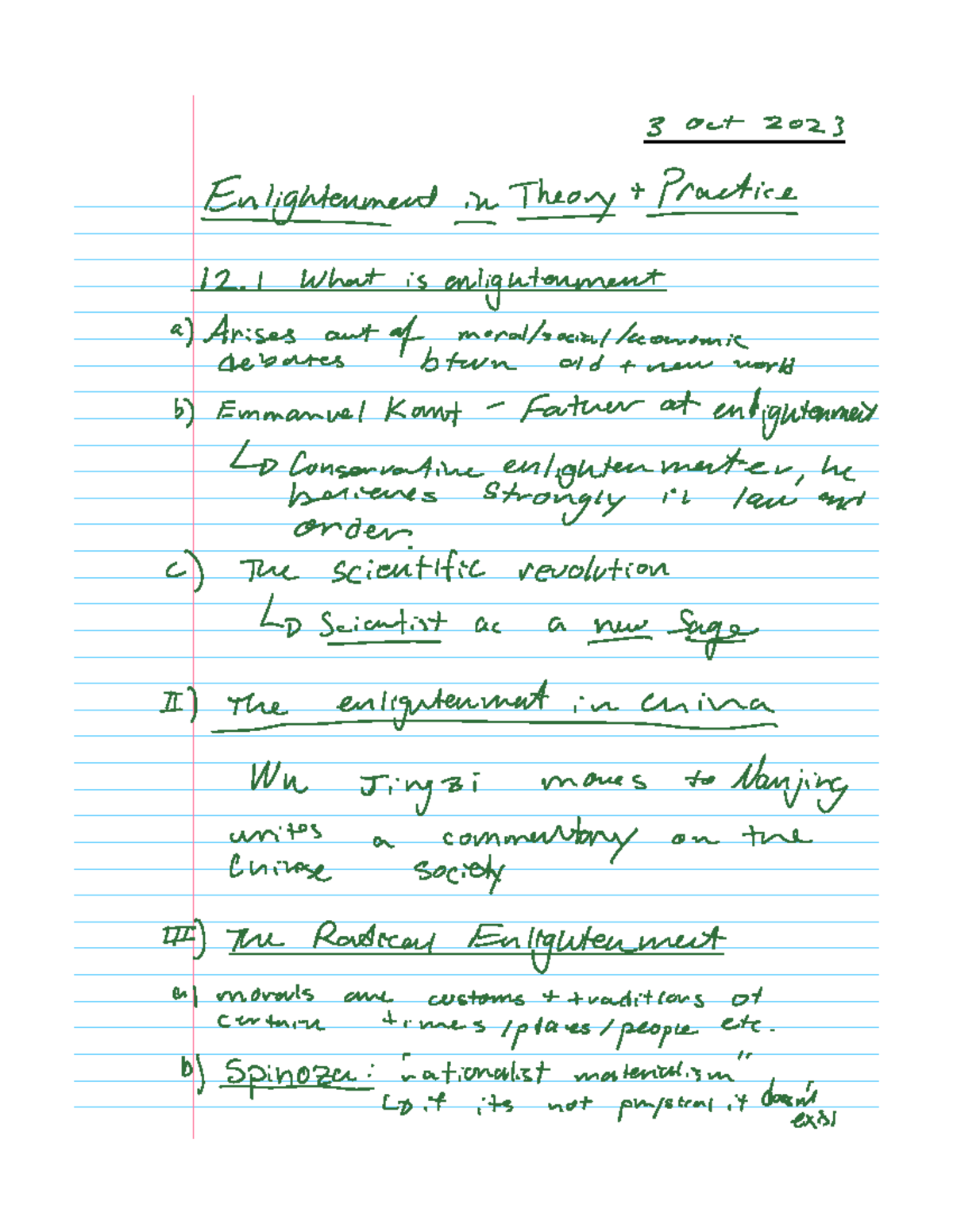 3 Oct 23 G45 - enlightenment in theory and practice - 3 Oct 2023 ...