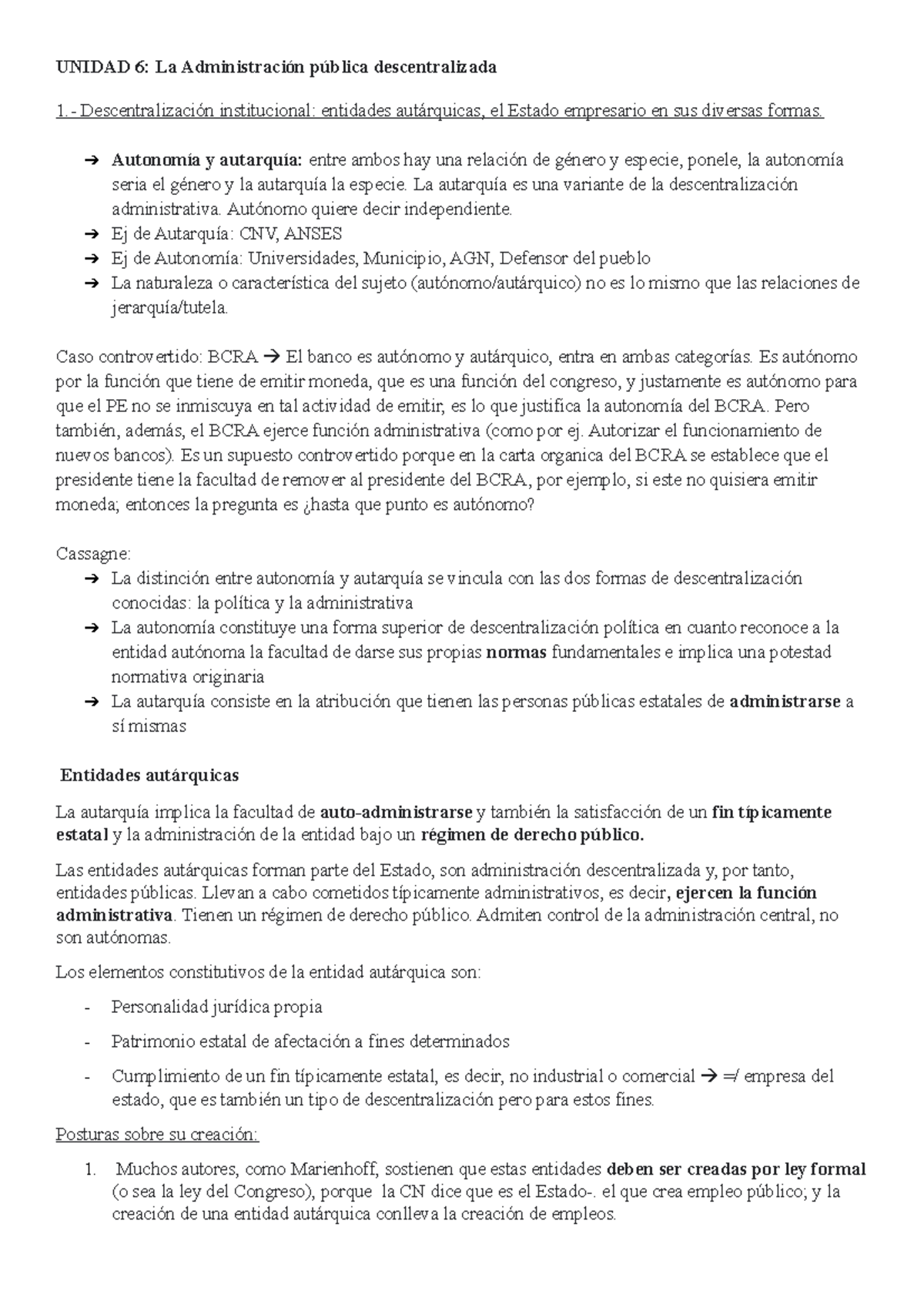 Unidad 6 imprimir - Admin. P. Descentralizada. - UNIDAD 6: La Administración pública ...
