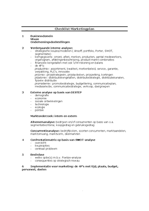 Checklist plan Bouwstenen - Bouwstenen verkoopplan bij Strategisch en ...