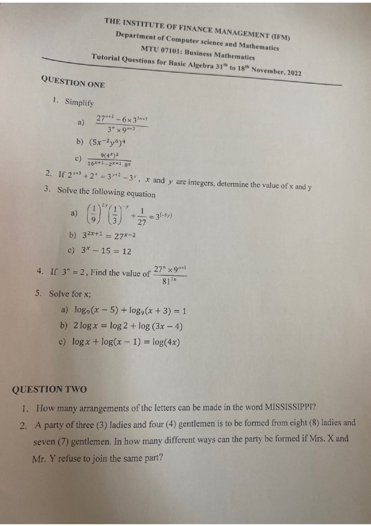 Question Tutorial - Workings - Business law - Studocu