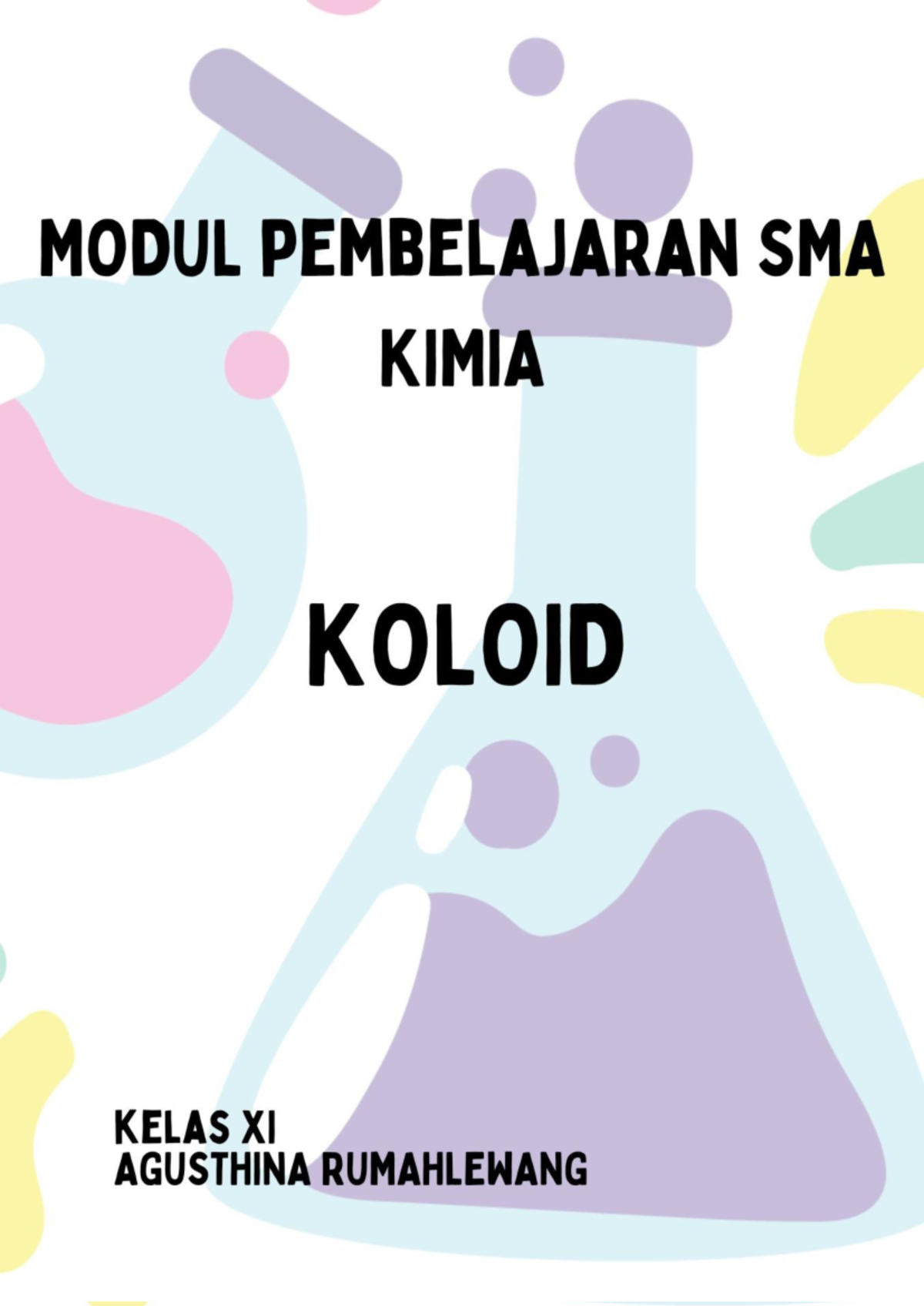Modul Pembelajaran Sistem Koloid Kimia K - MODUL PEMBELAJARAN KIMIA ...