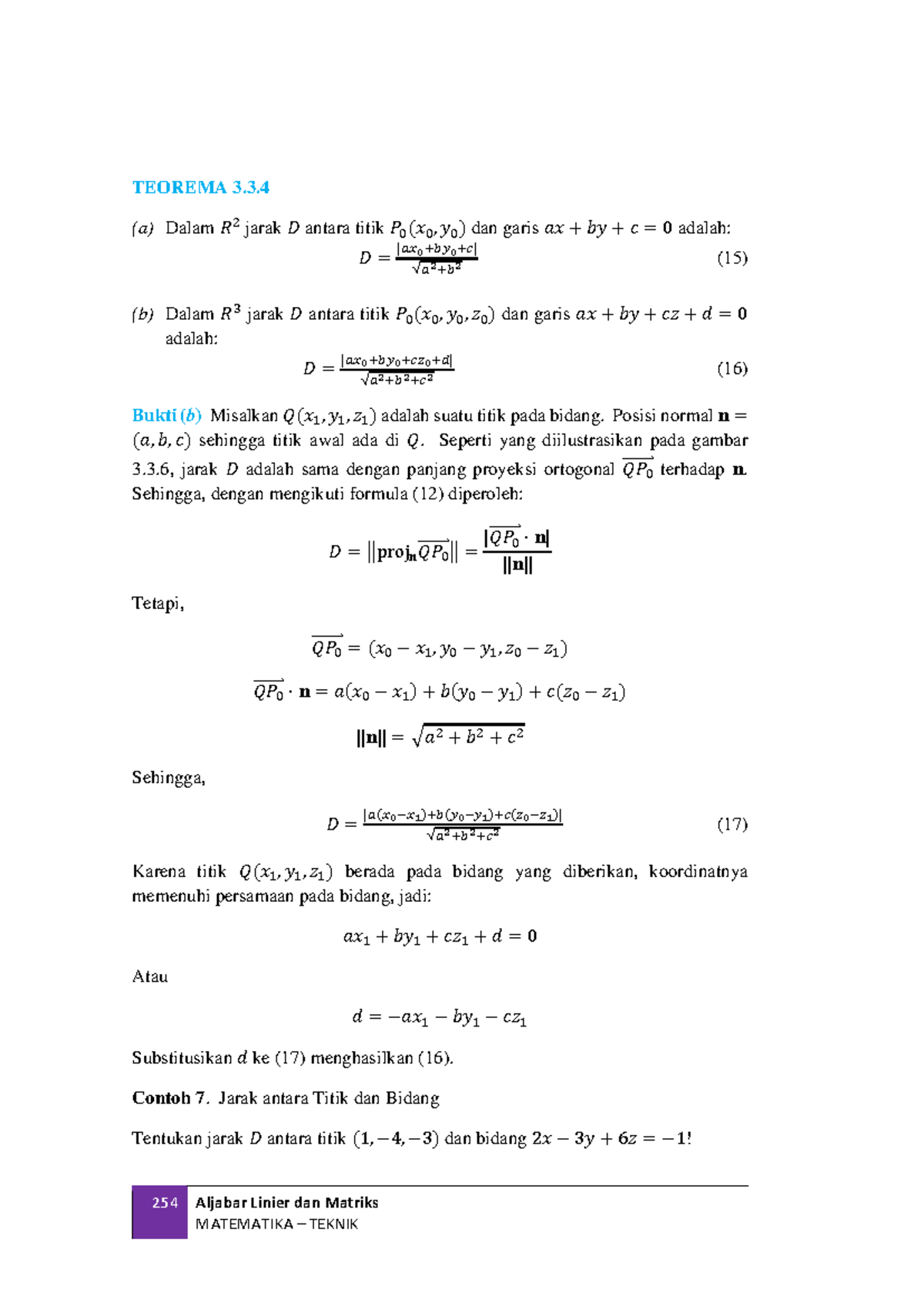 4 - Tugas - 254 Aljabar Linier dan Matriks MATEMATIKA – TEKNIK TEOREMA ...