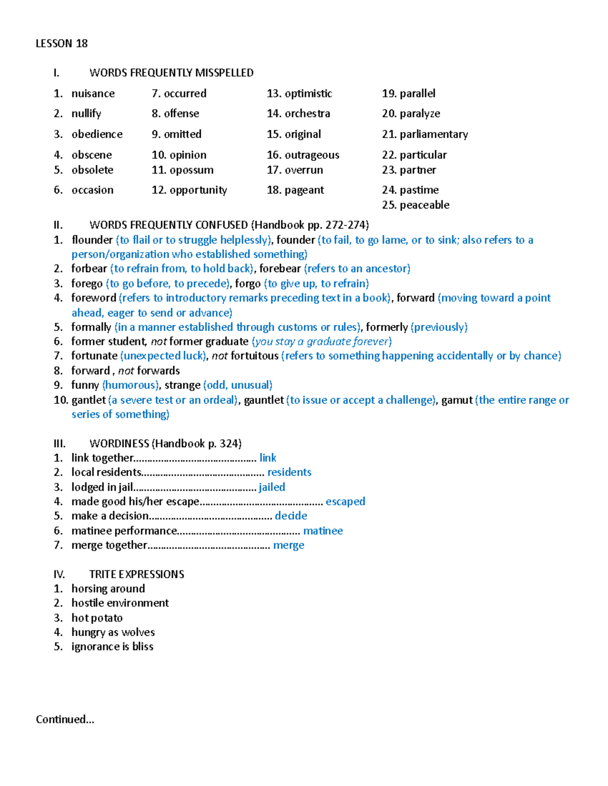 COM 131 - Lesson 18 - Taught by Professor Rory Faust - LESSON 18 I ...