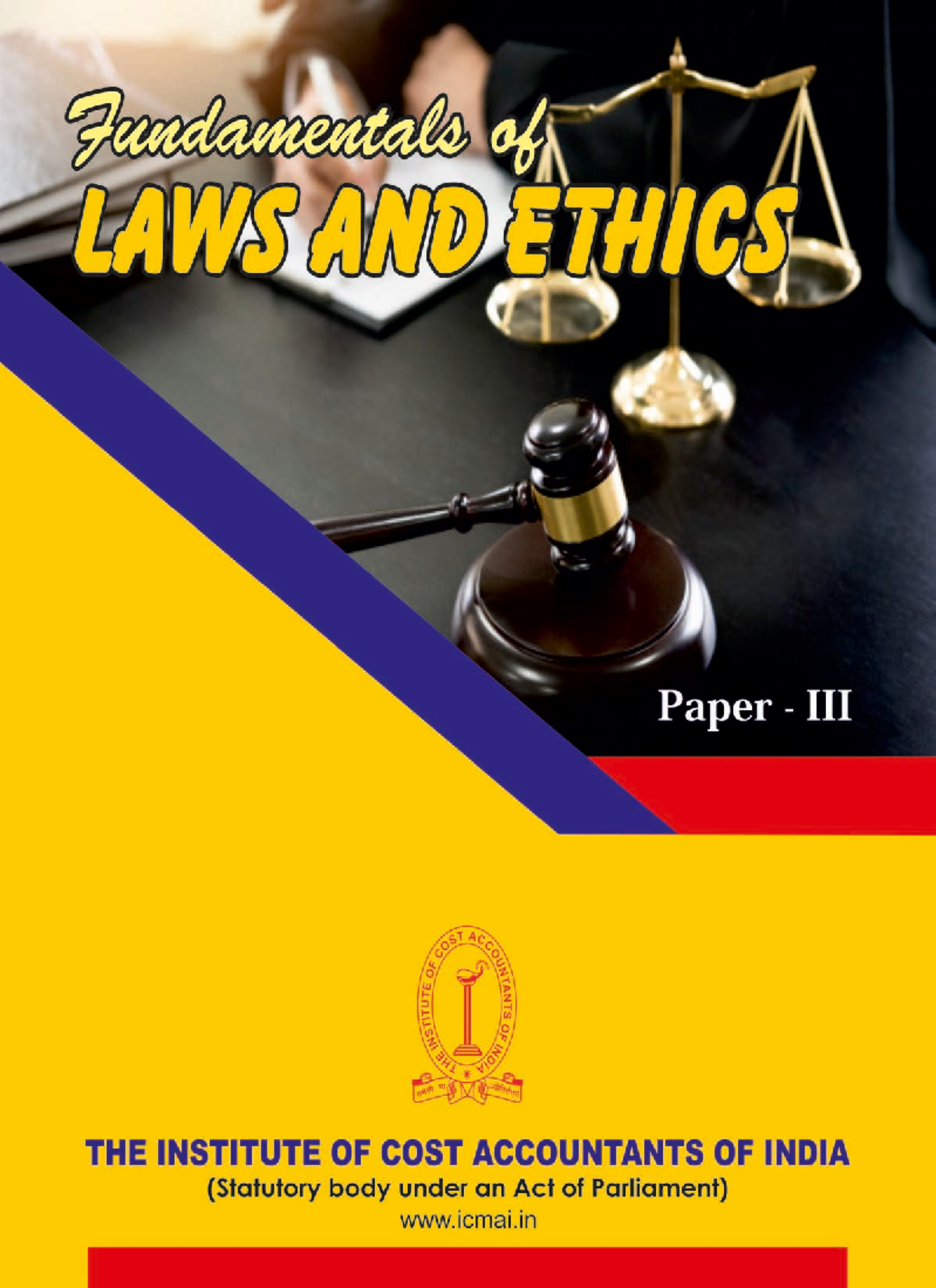 Fundamentals of Laws and Ethics - WORK BOOK FUNDAMENTALS OF LAWS AND ...