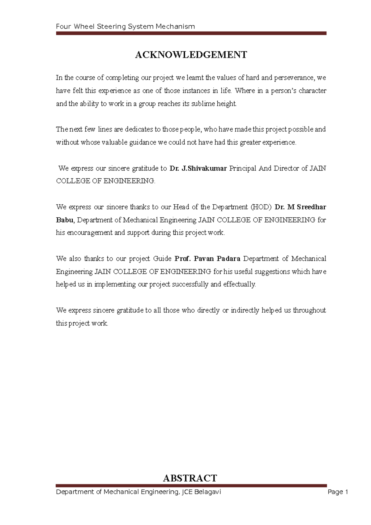 Allan Final Project Report Print - ACKNOWLEDGEMENT In the course of ...